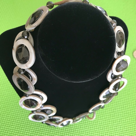 Jess David | Jewelry | Jess David Smoky Quartz Mother Of Pearl Necklace ...